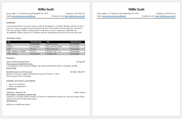 Willie's Portfolio